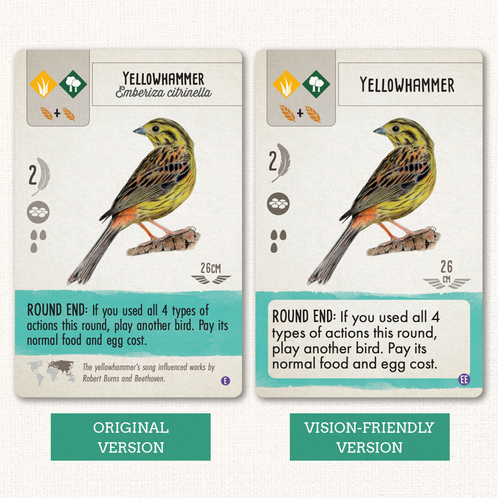 Wingspan Vision-Friendly Cards: European Expansion – Stonemaier Games ...